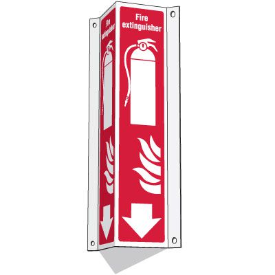 3-Way Fire Extinguisher w/Symbols Sign | Seton Canada | Seton.ca