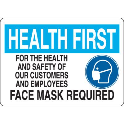 Face Mask Required Sign | Health & Safety Signage | Seton