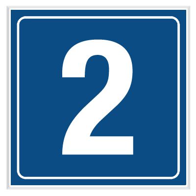 2 - Engraved Door Number Signs|Seton Canada | Seton.ca