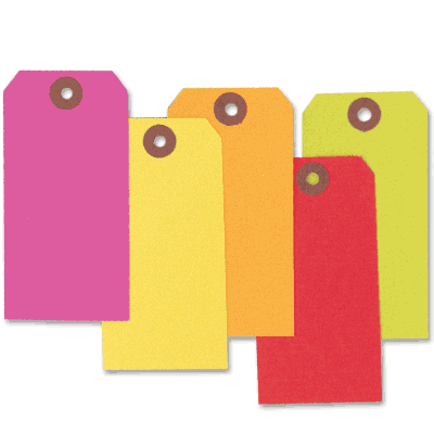 Custom Fluorescent Printed Tags | Seton