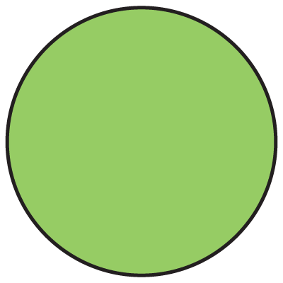 Fluorescent Green Dot Labels | Seton