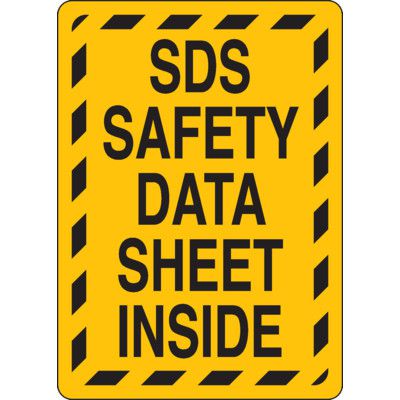 SDS Safety Data Sheet Inside Sign| Seton Canada | Seton.ca