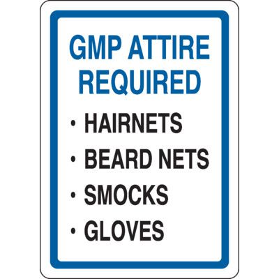 GMP Attire Required Sign | Seton