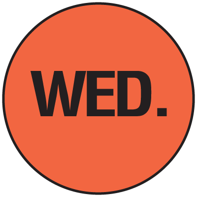 Fluorescent Wed Dot Labels|Seton Canada | Seton.ca