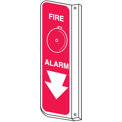 2-Way Fire Alarm Sign | High Visibility Safety | Seton.ca