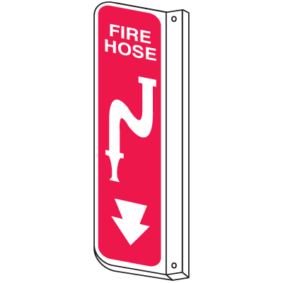 Fire Hose 2-Way View Fire Safety Signs | Seton.ca