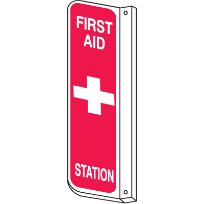 First Aid Station Signs - High Visibility & OSHA Compliant | Seton