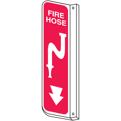 Fire Hose Sign - Arrow & Graphic | Seton