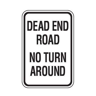 Reflective Parking Lot Signs - Dead End Road|Seton Canada