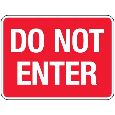 Reflective Parking Lot Signs - Do Not Enter, Property Signs | Seton