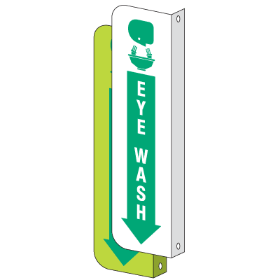 2-Way View Eye Wash Sign | Emedco
