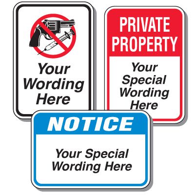 Heavy Duty Semi Custom Signs | Seton Canada | Seton.ca