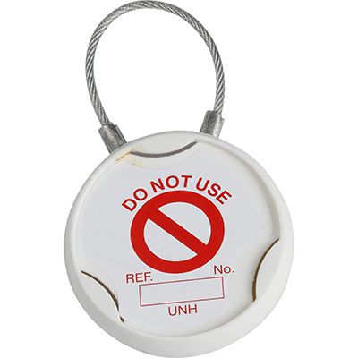 Universal Tag Holder with Plastic Coated Straps | Seton