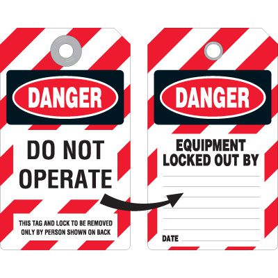 Do Not Operate Tags, Danger Do Not Operate Tags | Emedco