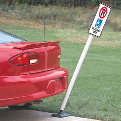 Flexible Handicap Sign Post | Impact Resistant | Seton.ca