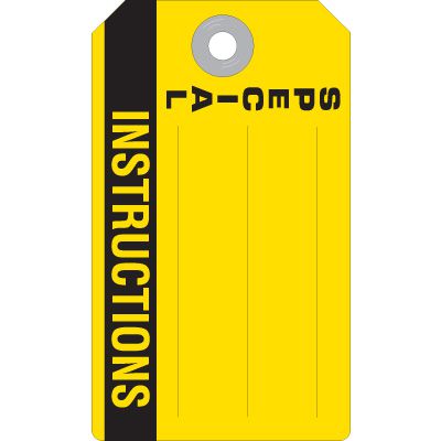 Special Instructions Accident Prevention Tag | Emedco