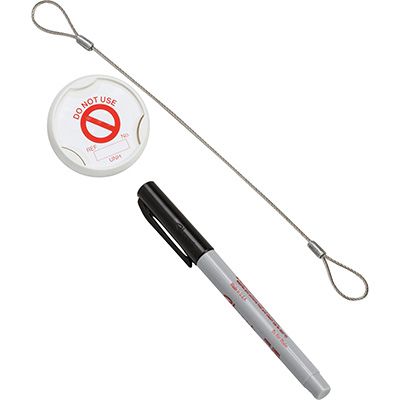 Universal Tag Holder with 6" Steel Strap Kits | Seton.ca