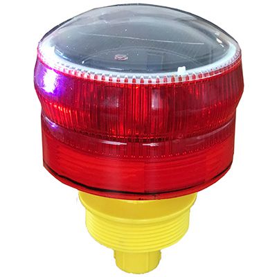Solar LED Barricade Light | 360° Red Flashing | Plasticade® | Seton