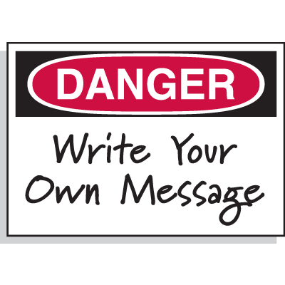 Danger Header Only - Hazard Warning Labels | Emedco | Emedco