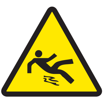 International Symbols Labels - Slippery Surface | Seton Canada | Seton.ca
