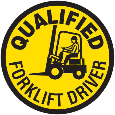 Qualified Forklift Driver Certification Labels | Emedco | Emedco