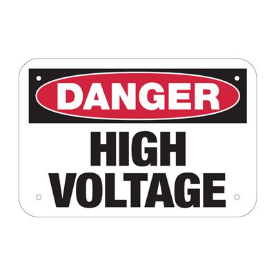Danger High Voltage Signs