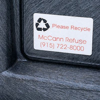 Custom Weatherproof Polyester Roll Form Labels | Emedco