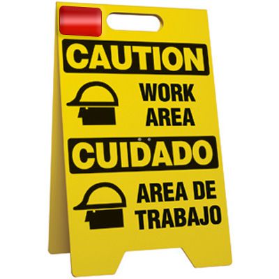 Danger Hot Portable Floor Stand | Emedco