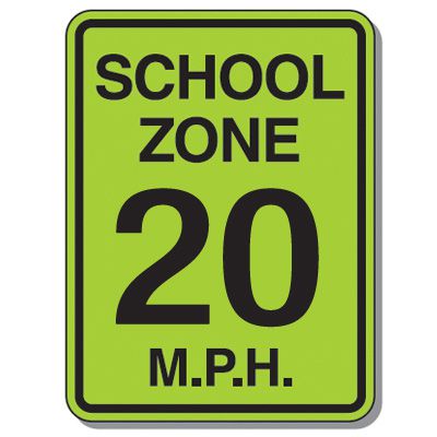 Speed Limit Signs - School Zone | Seton