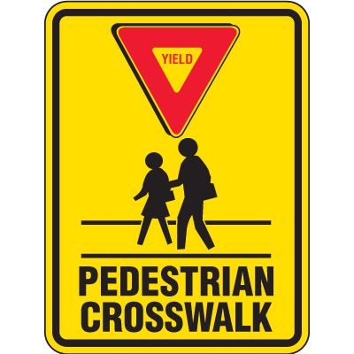Pedestrian Crosswalk & Crossing Signs | Seton