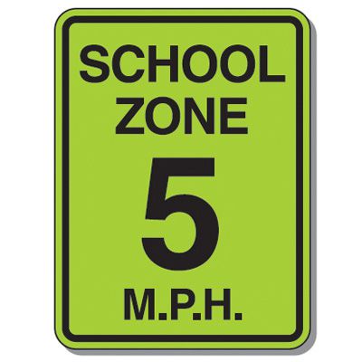 School Speed Limit Signs | Emedco