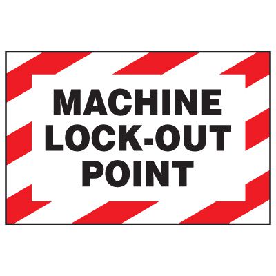Lockout Hazard Warning Labels - Machine Lock-Out Point|Seton Canada ...