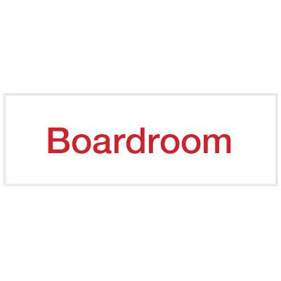 Boardroom - Engraved Standard Worded Signs|Seton Canada | Seton.ca