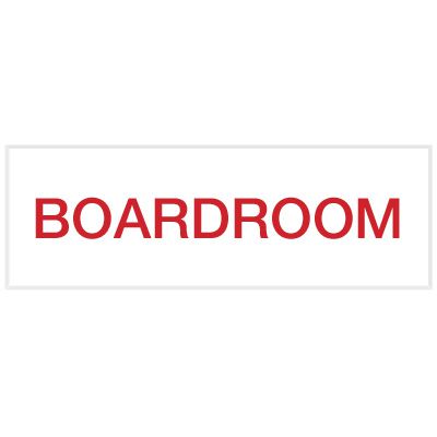 Boardroom - Engraved Standard Worded Signs | Seton