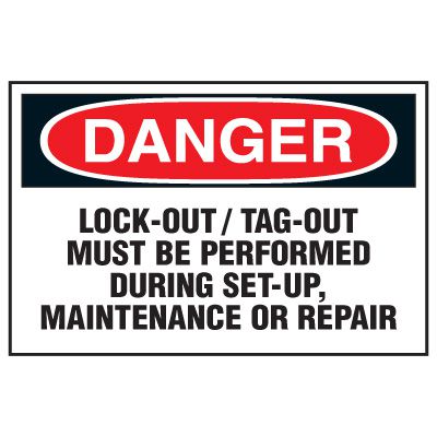 Lockout Hazard Warning Labels - Danger Lock-Out/Tag-Out | Seton Canada ...