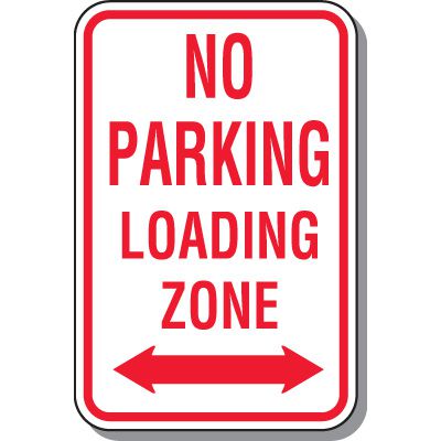 No Parking Signs - Loading Zone With Symbol | Seton Canada