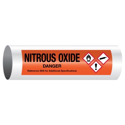 Danger Nitrous Oxide Signage Recreational Use Of Nitrous Oxide