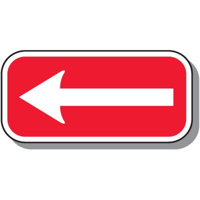 One Way Arrow Sign