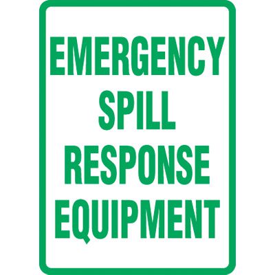 Spill Control Signs & Spill Kit Location Signs | Emedco