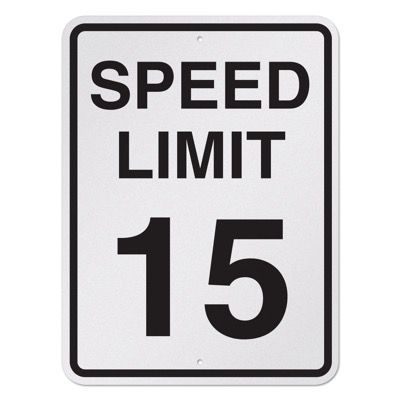 Semi-Custom Reflective Speed Limit Signs|Seton Canada | Seton.ca