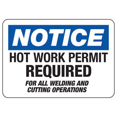 Welding & Hot Work Signs | Seton