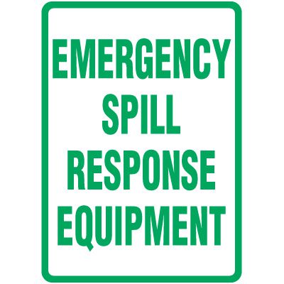 Spill Control Signs & Spill Kit Location Signs | Seton
