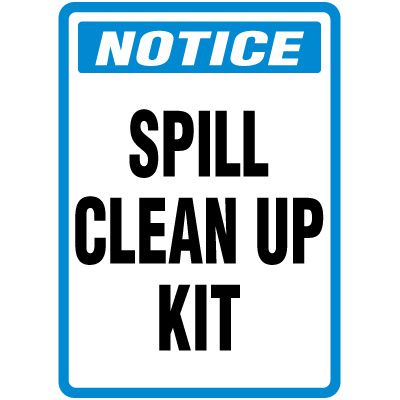 Spill Control Signs & Spill Kit Location Signs | Seton