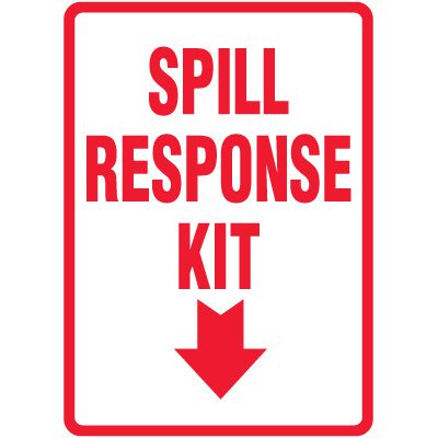 Spill Control Signs & Spill Kit Location Signs | Seton