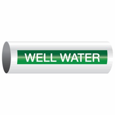 Well Water - Self-Adhesive Pipe Markers | Emedco