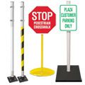 Sign Posts, Stanchions & Sign Post Accessories | Emedco