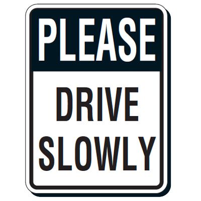Reflective Traffic Reminder Signs - Please Drive Slowly|Seton Canada