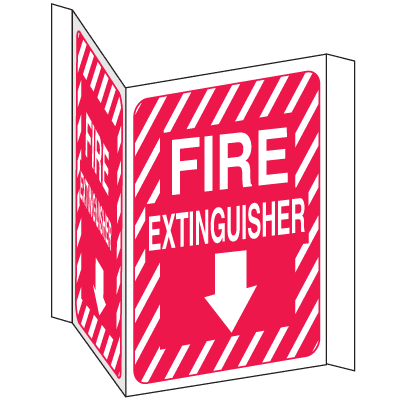 Standard 3-Way Fire Extinguisher Signs, Exit, Fire & Emergency Signs ...