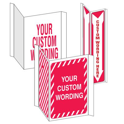 Custom 3-Way View Fire Safety Signs, Custom Safety Signs | Seton