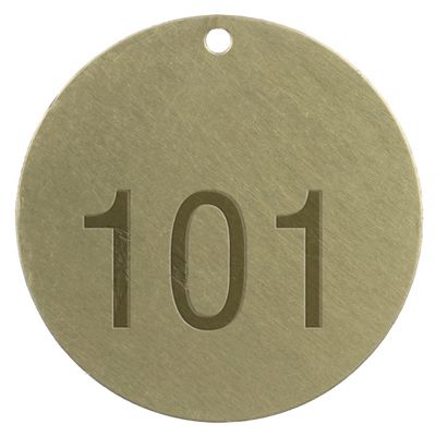 Numbered Brass Tags | Seton